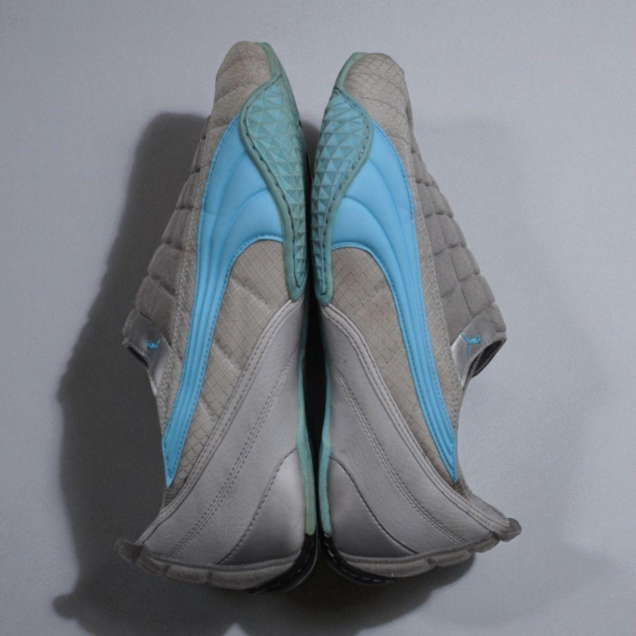 Vintage Puma Uke Bubble Trainers, Grey & Turquoise, Y2K, UK 8/9 - Etsy