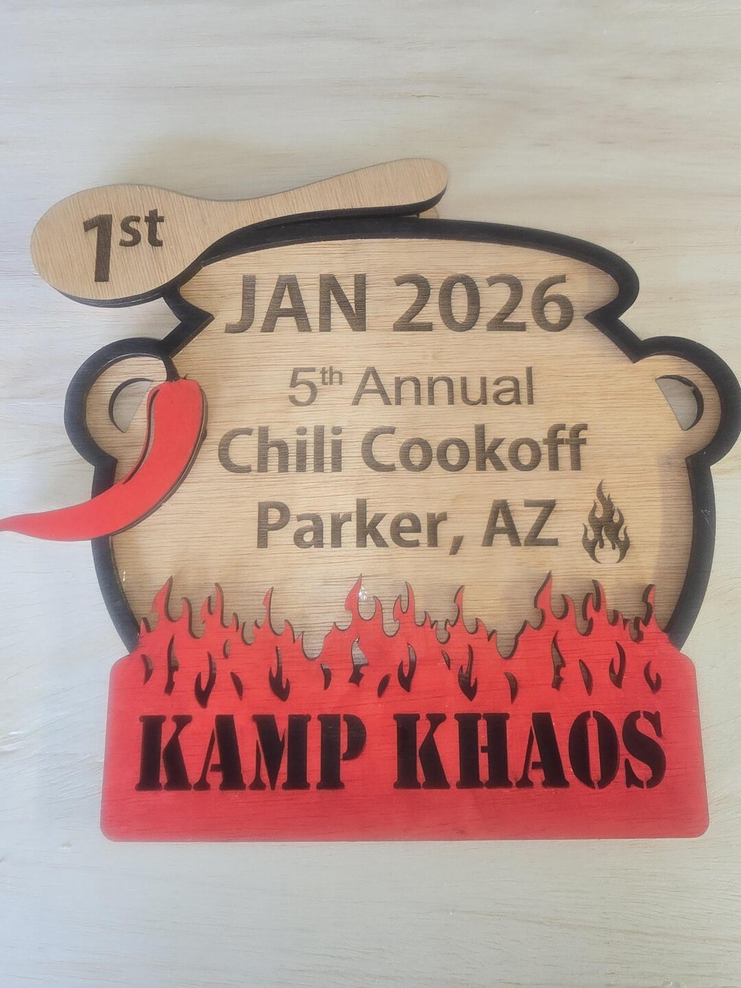 Chili Cook off Award Laser Cut File Only - Etsy