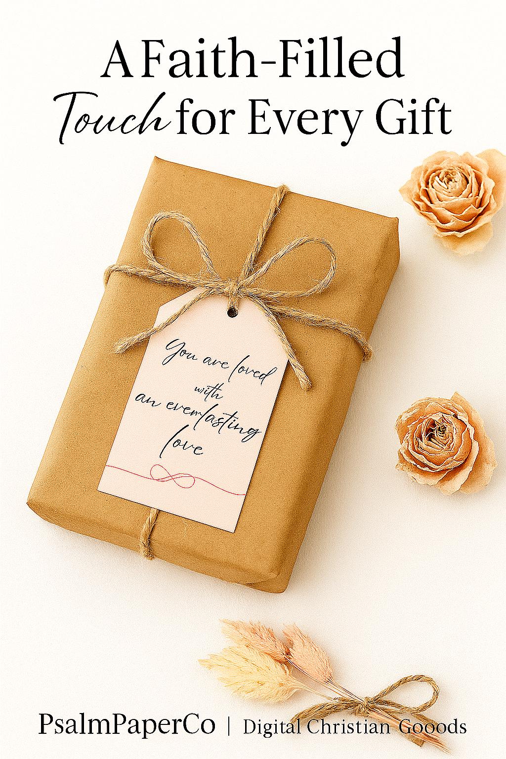 Printable Christian Gift Tags Bundle (12) - Etsy