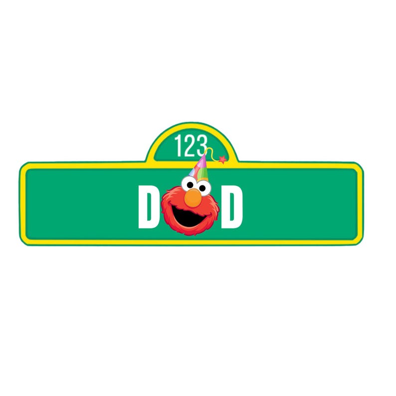 Sesame Street Sign - Editable Digital File for Canva - Etsy
