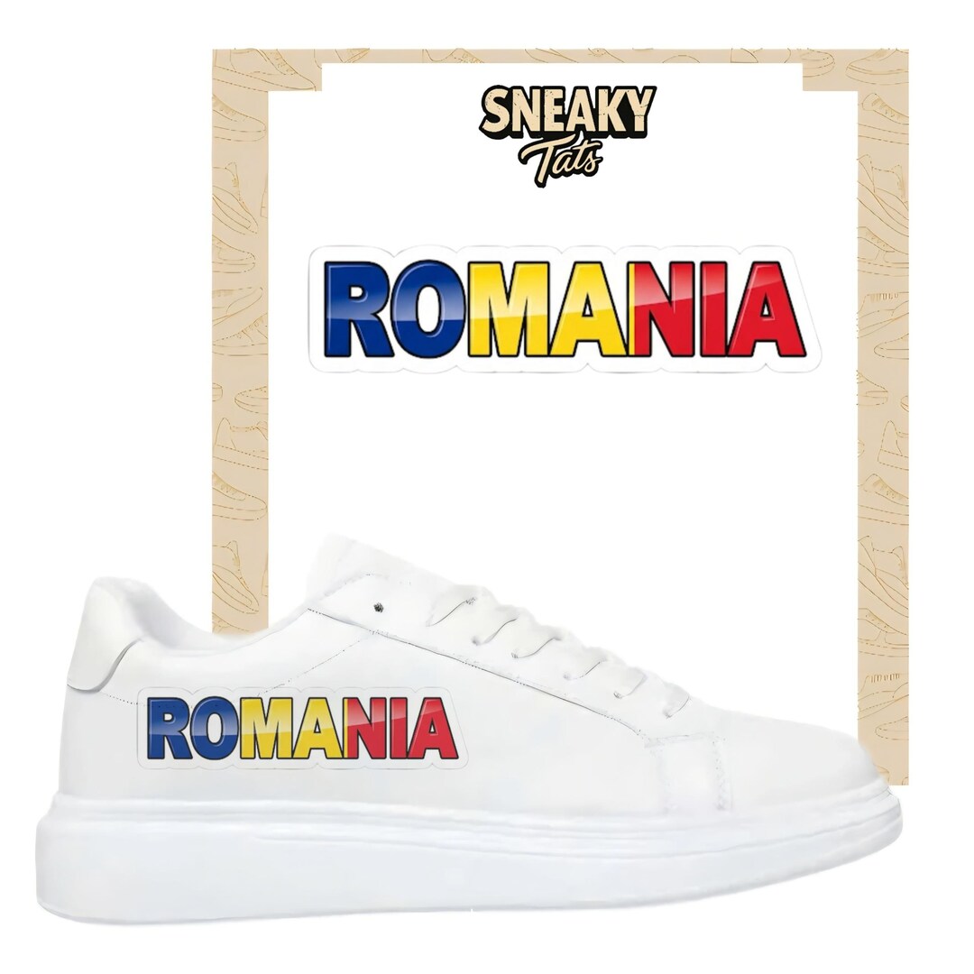 Romania Lettering - Iron-on Foil for Sneakers | Patches | Personalized ...