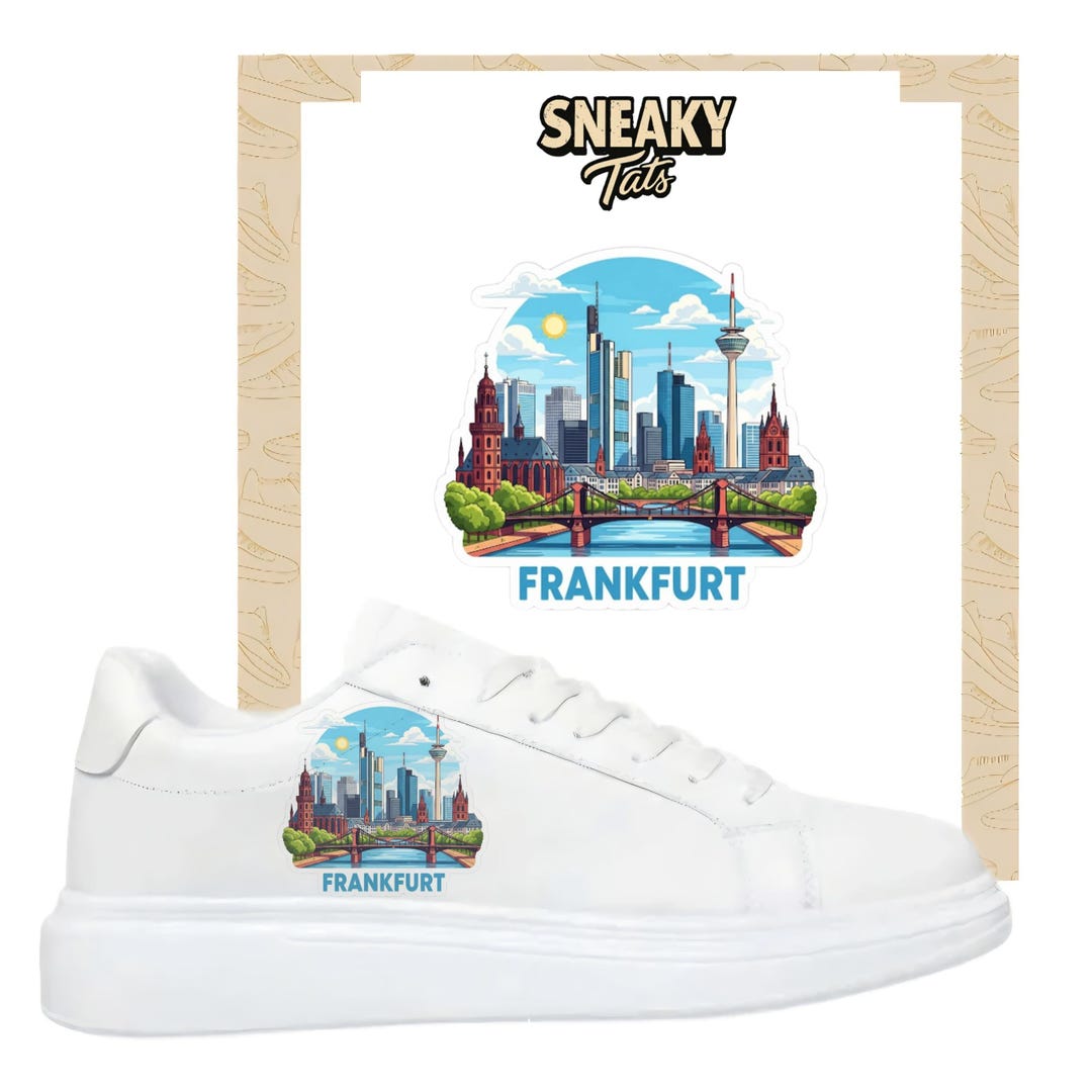 Frankfurt Skyline - Iron-on Foil for Sneakers | Patches | Personalized ...
