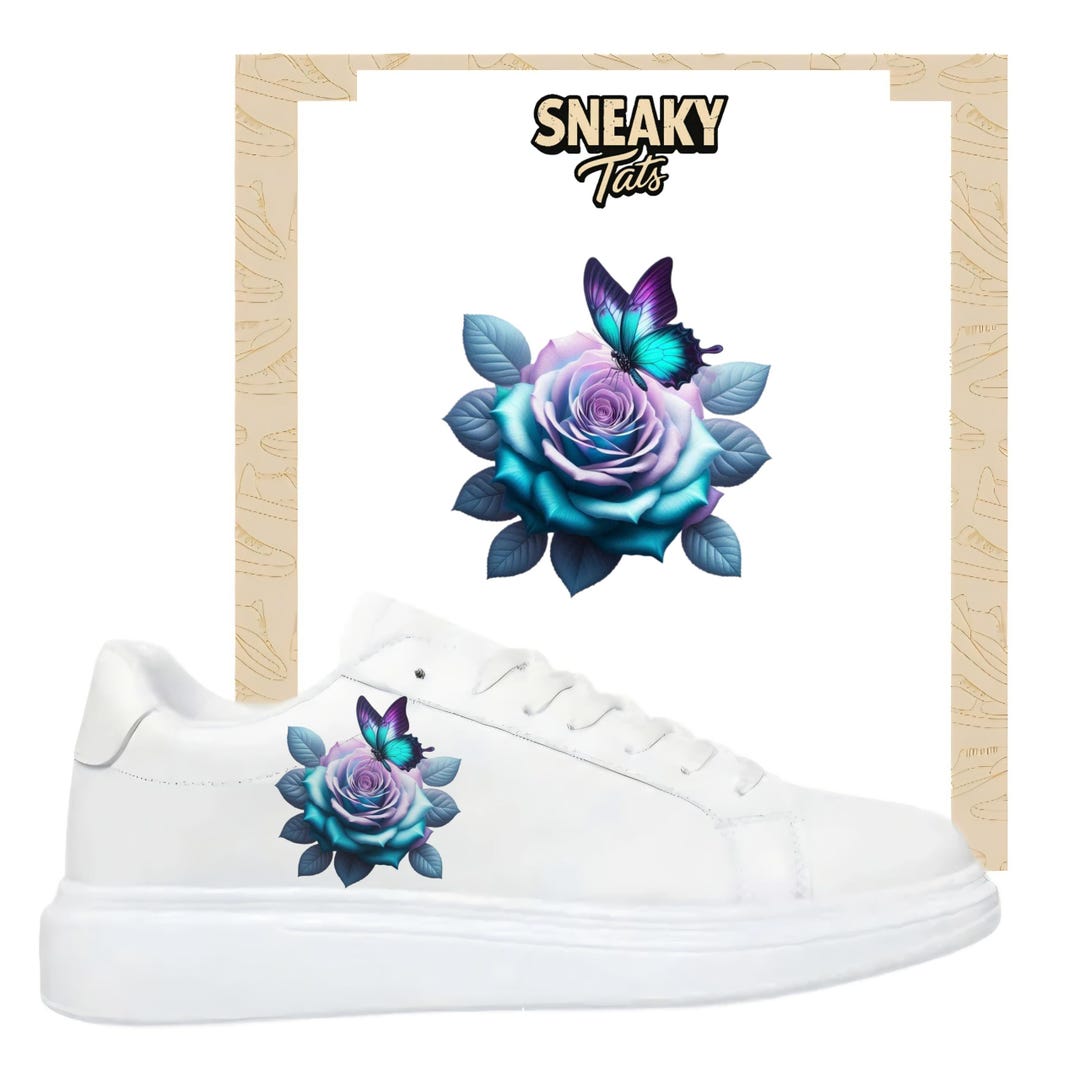 Rose - Iron-on Foil for Sneakers | Patches | Personalized Heat Transfer ...