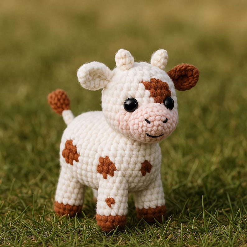 Highland Cow Crochet Pattern PDF, Amigurumi Cow Pattern With Udders ...