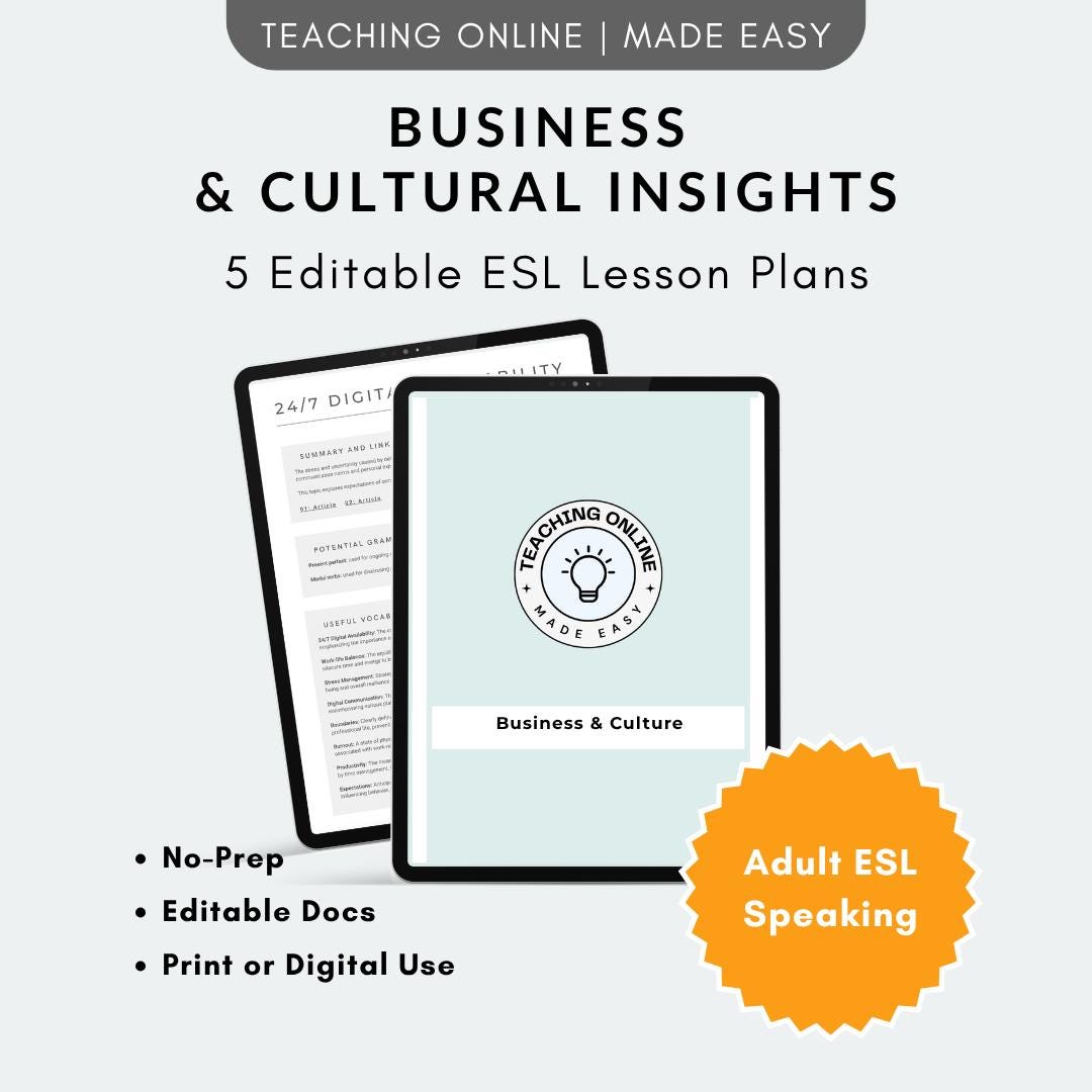 Beginner Esl Lesson Plans For Culture