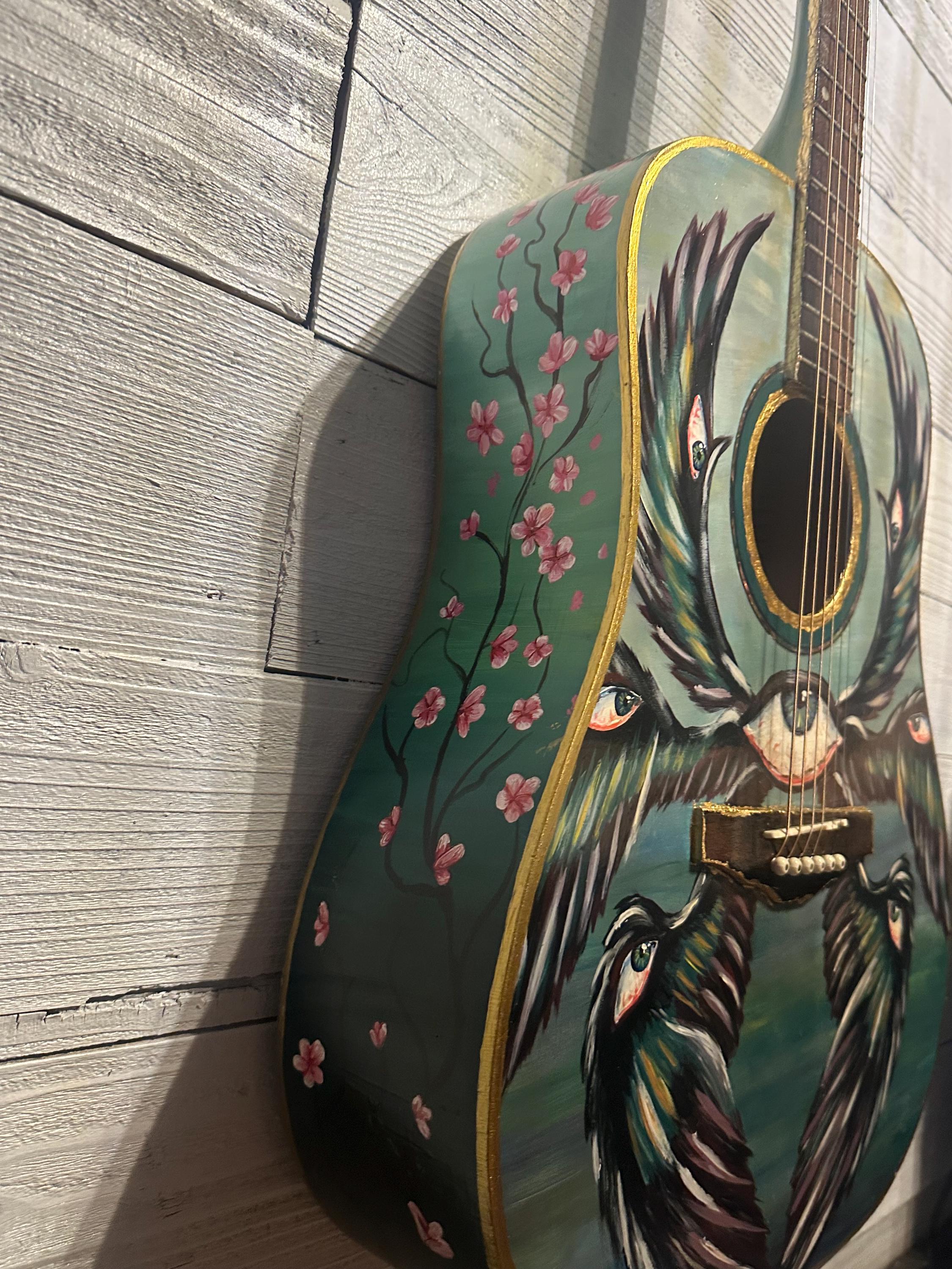 Custom Painted Guitar - Etsy