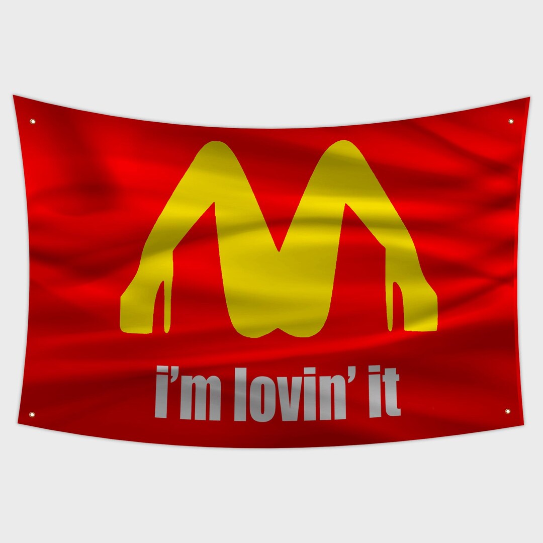 Drive-thru Addict Flag – Fast Food Meme Wall Banner | Funny Dorm or ...