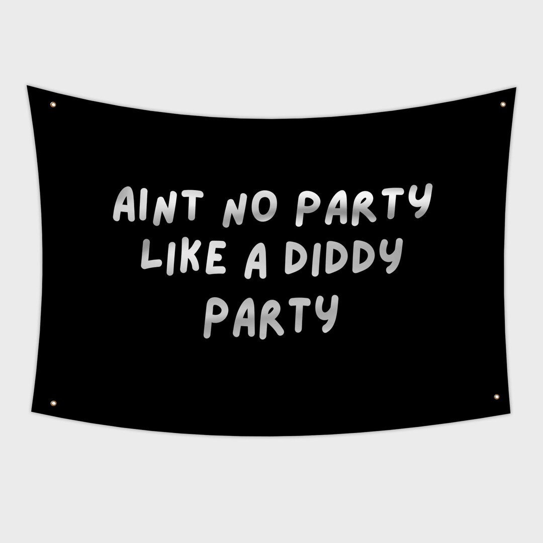 VIP Party Vibes Flag – Funny Celebrity Meme Banner | Dorm & Event Wall ...