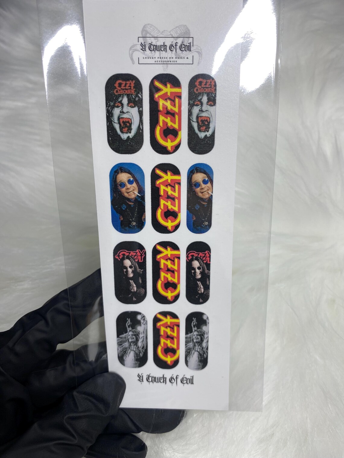 Ozzy Inspired Waterslide Nail Decals - Etsy