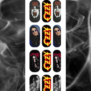 Ozzy Inspired Waterslide Nail Decals - Etsy