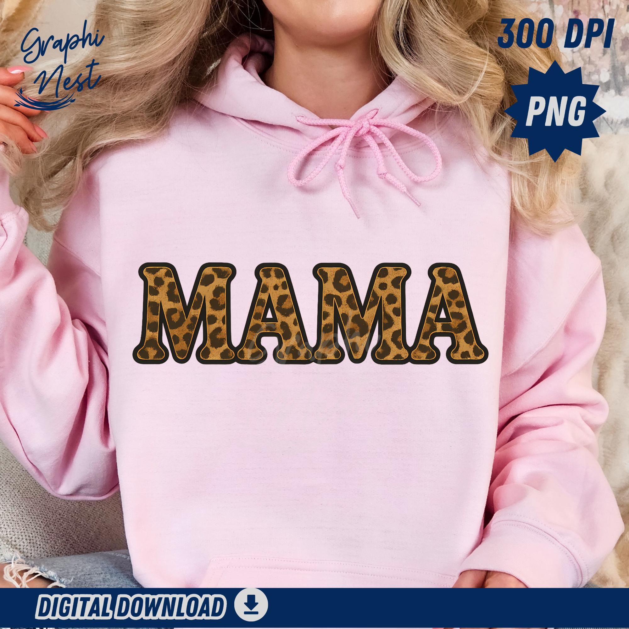 Mama Leopard Print PNG: Retro Mom Sublimation Design (digital Download ...
