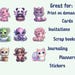 30 Magical Kawaii Fantasy Animals, Clipart Bundle Cute Whimsical ...