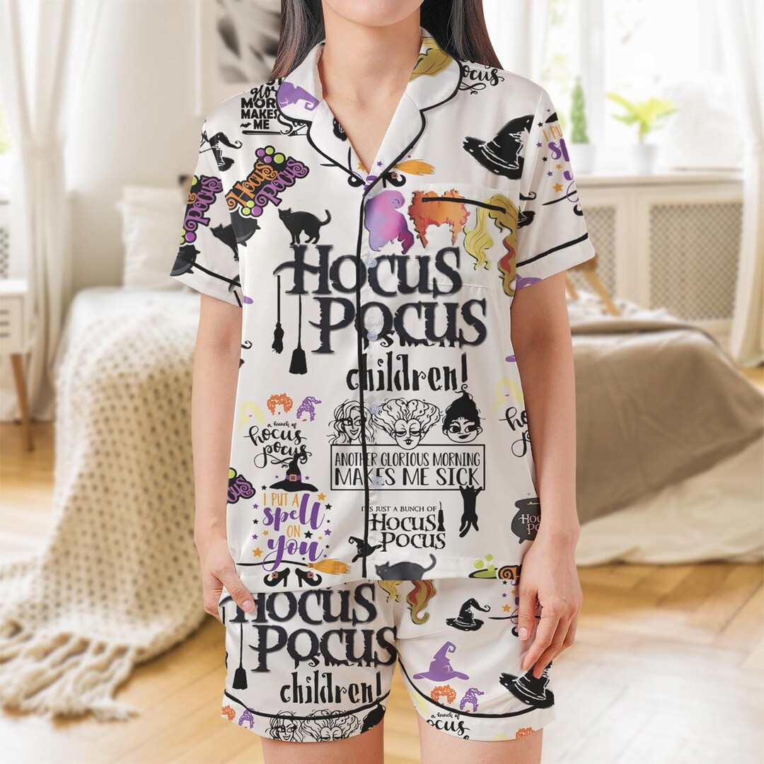 Hocus Pocus Pajama Set, Spooky Season Sleepwear, Trick or Treat ...