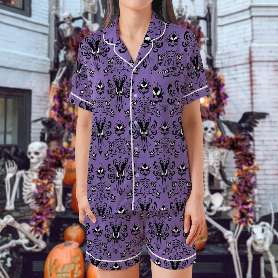 Retro the Haunted Mansion Pajama Set, Madam Leota Hitchhiking Ghosts ...