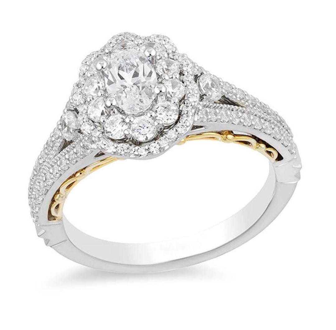 Enchanted Disney Ring, Disney Belle Ring, 1 Ct Oval Simulated Diamond ...