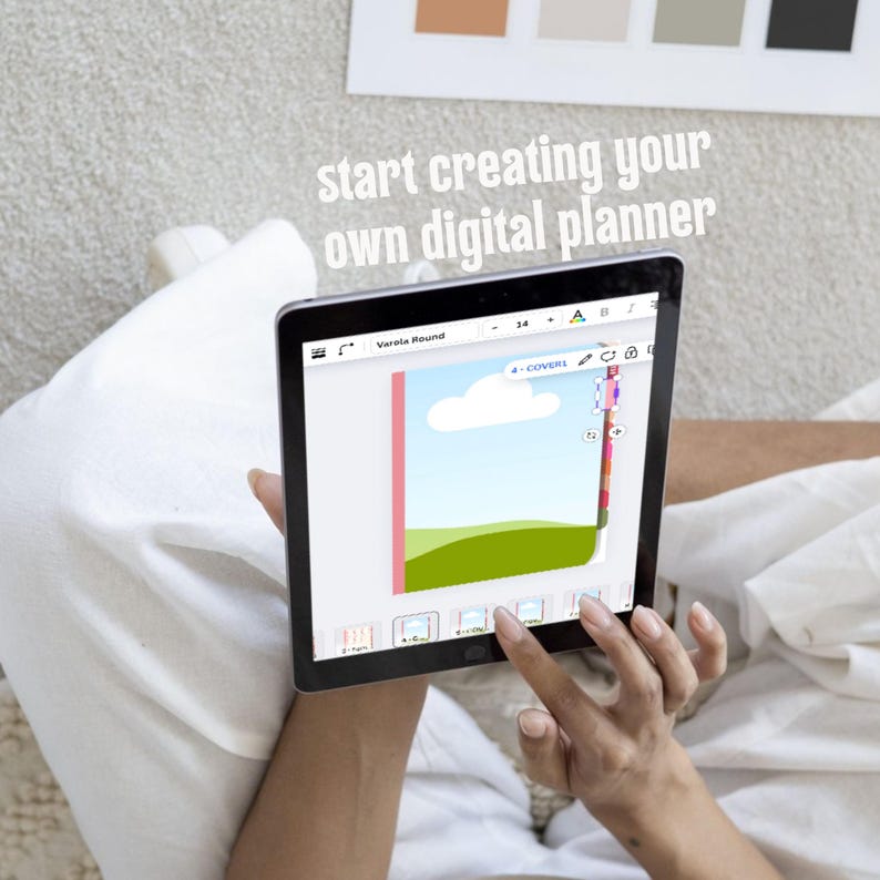 Editable Digital Planner Canva Template: Hyperlinked Printable Planners ...