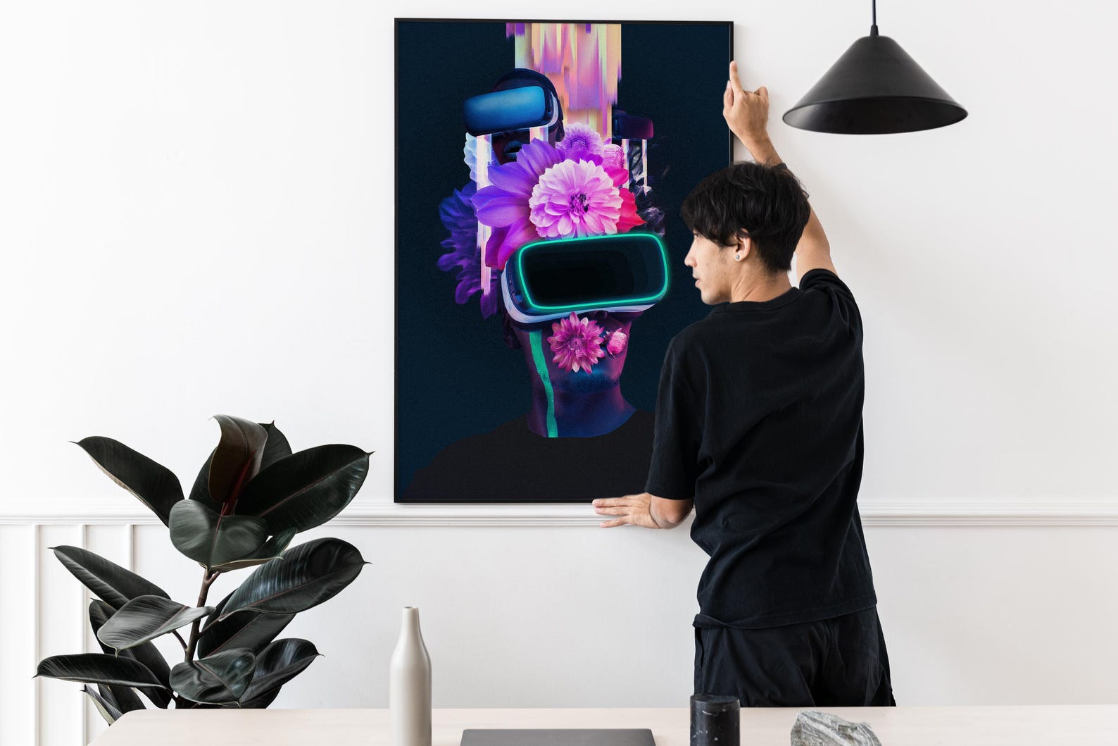 Abstract VIVID VR MAN Wall Art – Digital Download, Printable Artwork, 2 ...