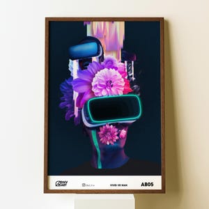 Abstract VIVID VR MAN Wall Art – Digital Download, Printable Artwork, 2 ...