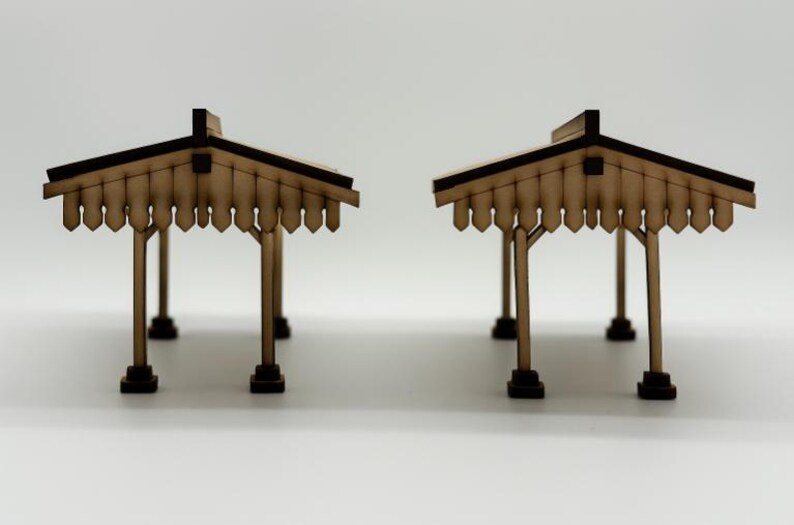 OO Gauge Station Canopy Kit | 1:76 Scale Railway Platform Shelter | 3mm ...