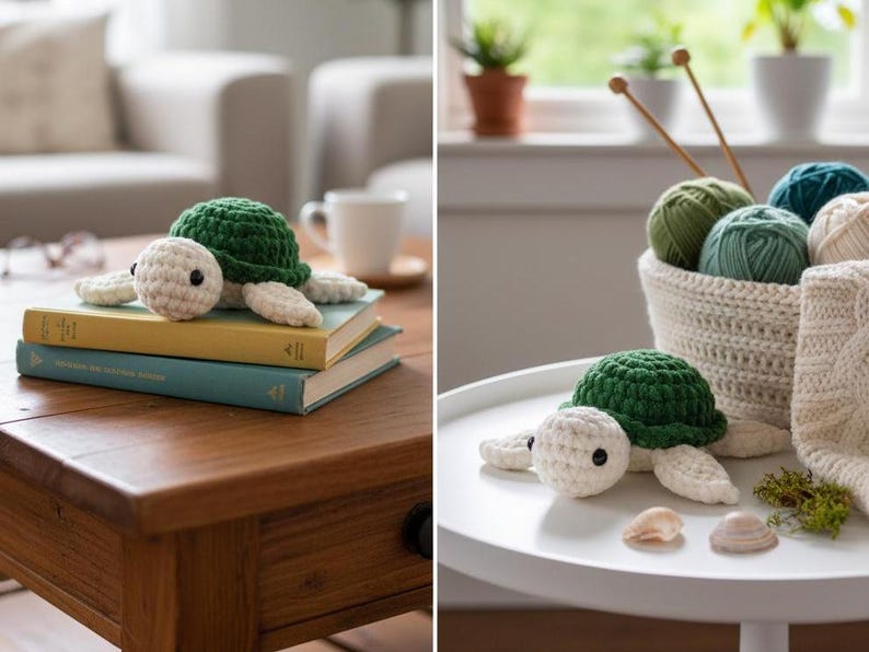 Crochet Turtle Pattern PDF - No Sew Sea Turtle- Instant Digital ...