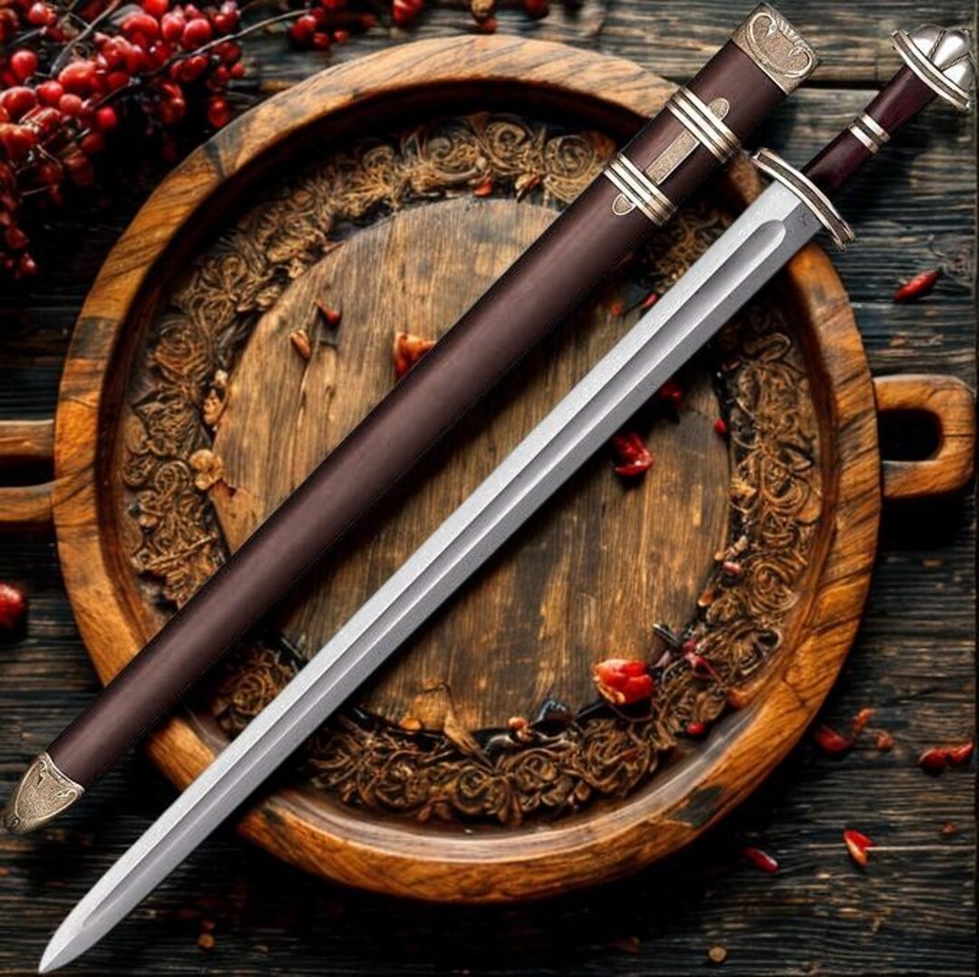 Hand Forged Damascus Steel Sultan Sword – 30 Inch Decorative Display - Etsy
