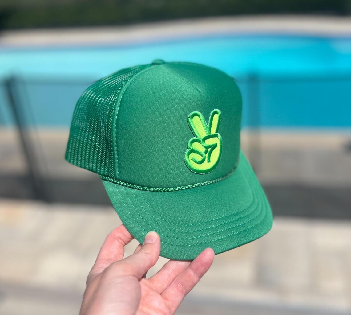 Kids Peace Sign Trucker Hat | Adjustable Snapback - Etsy