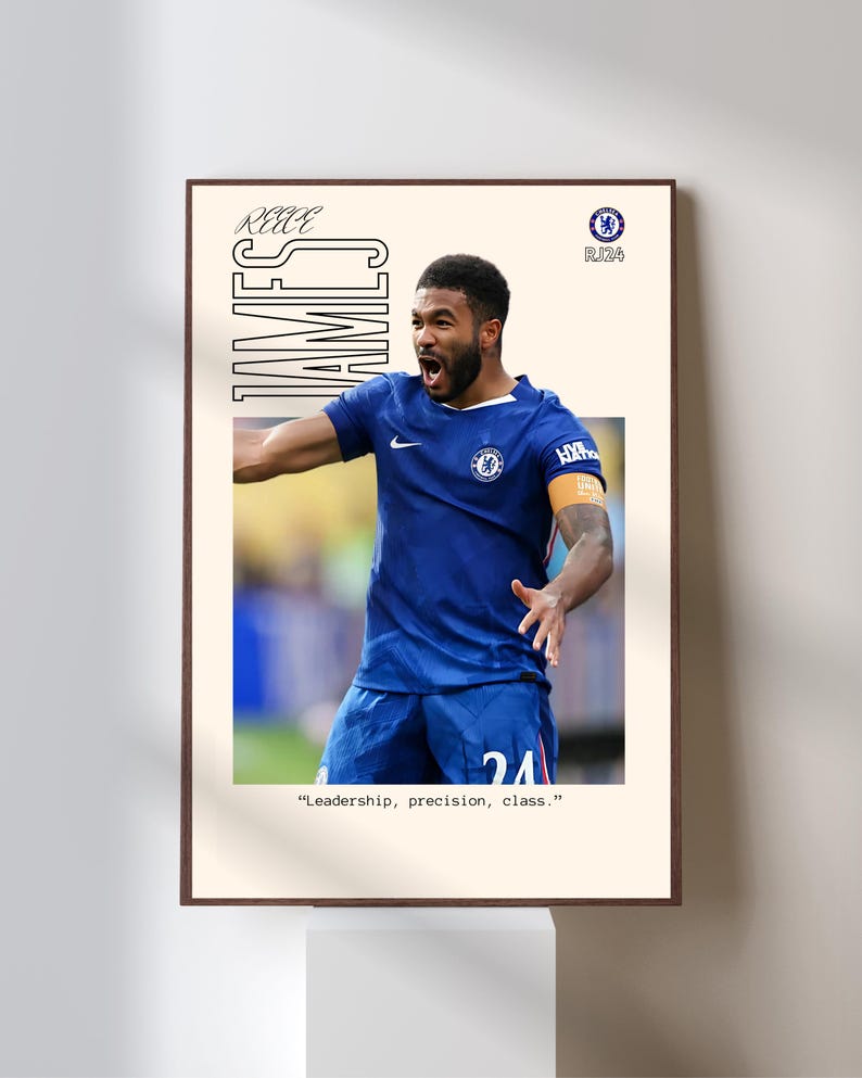 Reece James Poster – Printable Football Wall Art (digital Download) - Etsy