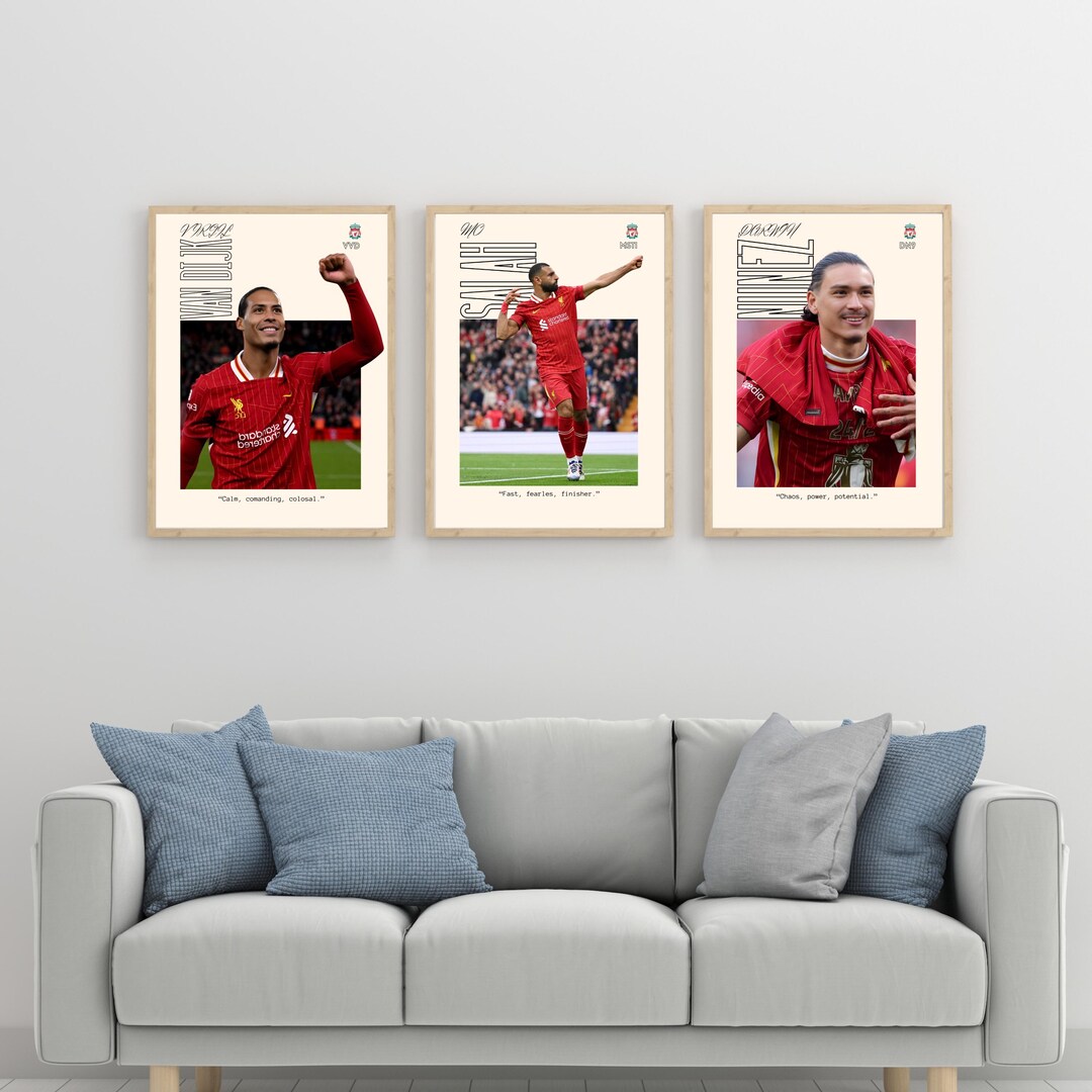 Liverpool FC Poster Bundle – 4 Printable Football Art Prints (digital ...