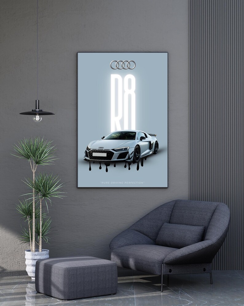 Audi R8 Poster – Printable Digital Supercar Wall Art - Etsy