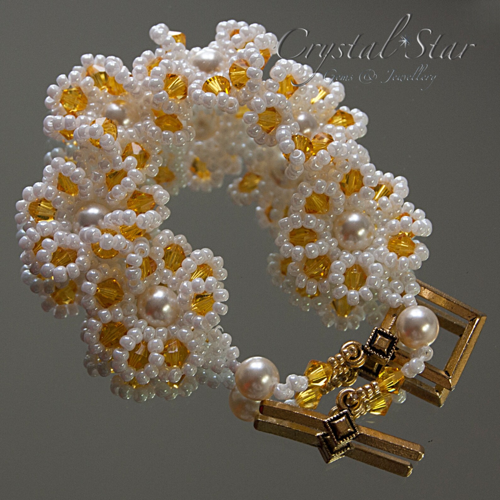 PDF Beading Tutorial Pattern Daisy Chain Bracelet - Etsy