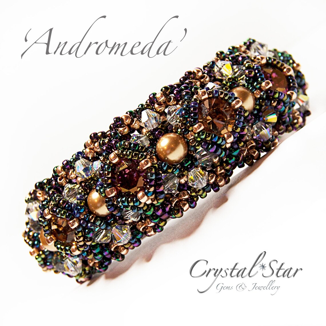 PDF Beading Tutorial Pattern Andromeda Bracelet Ss39 - Etsy