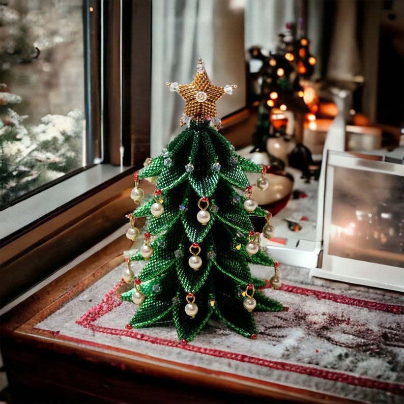 The Hope Christmas Tree - Peyote Stitch - Beading Pattern - Christmas ...