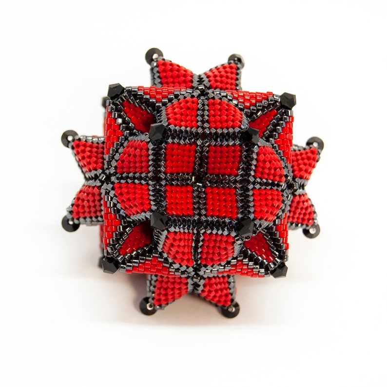 Beading Pattern - Tutorial - Ornament - Morning Star - Peyote Stitch ...