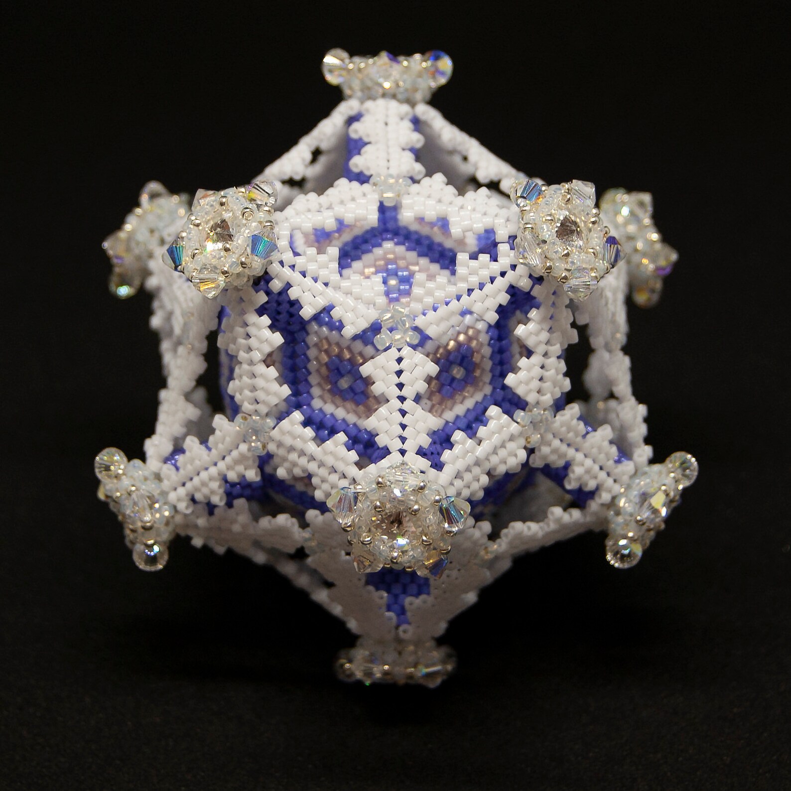 Beading Pattern Tutorial Ornament Frosted Deltahedron - Etsy