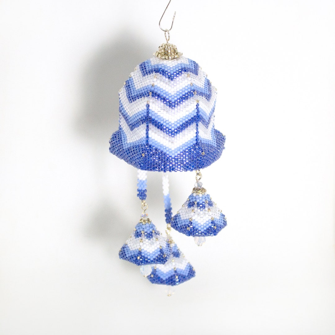 Beading Pattern - Tutorial - Ornament - the Bell Ornament - Peyote ...