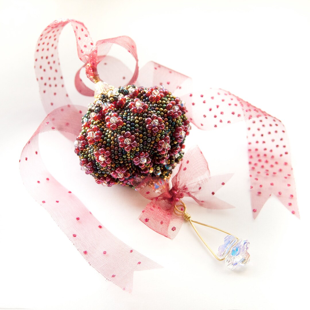 Beading Tutorial Pattern - PDF File - Balloon Christmas Ornament ...