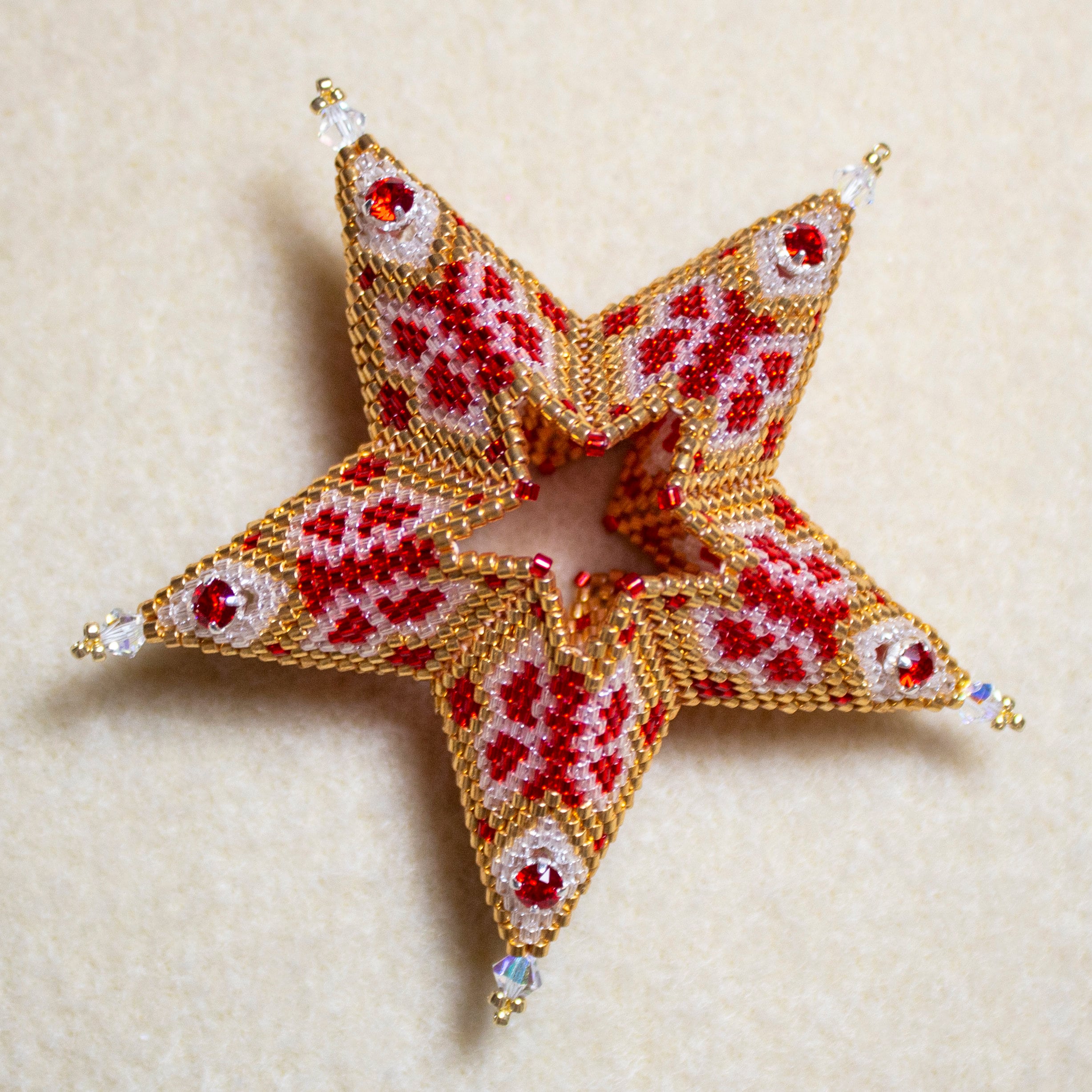 Beading Pattern Butterfly Star Christmas Tutorial - Etsy