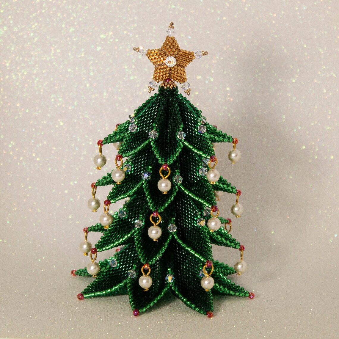 The Hope Christmas Tree - Peyote Stitch - Beading Pattern - Christmas ...