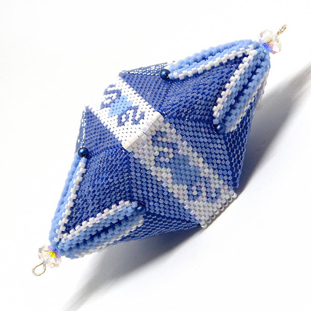 Beading Pattern - Tutorial - Ornament - Pyramid Pod - Christmas - PDF ...