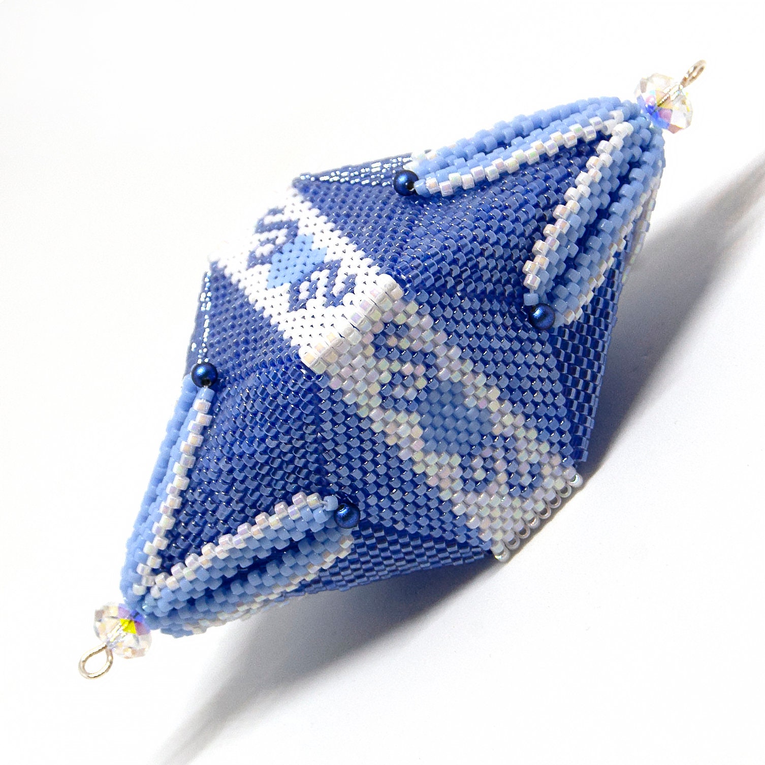 Beading Pattern Tutorial Ornament Pyramid Pod | Etsy