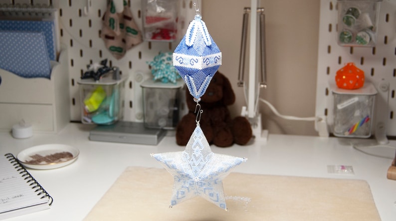 Beading Pattern - Tutorial - Ornament - Pyramid Pod - Christmas - PDF ...