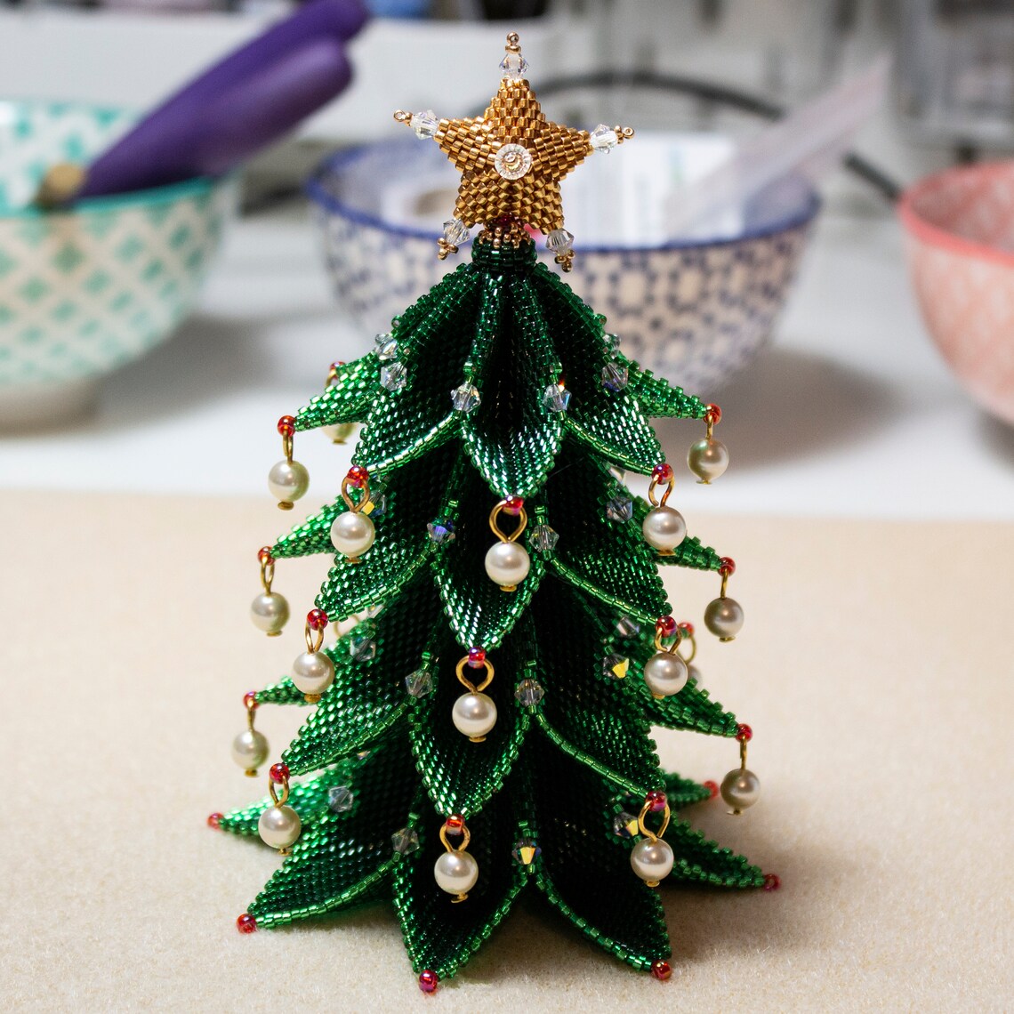 The Hope Christmas Tree - Peyote Stitch - Beading Pattern - Christmas ...