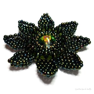 Beading Pattern Tutorial Flower Lily 18mm Rivoli Tutorial PDF Download ...