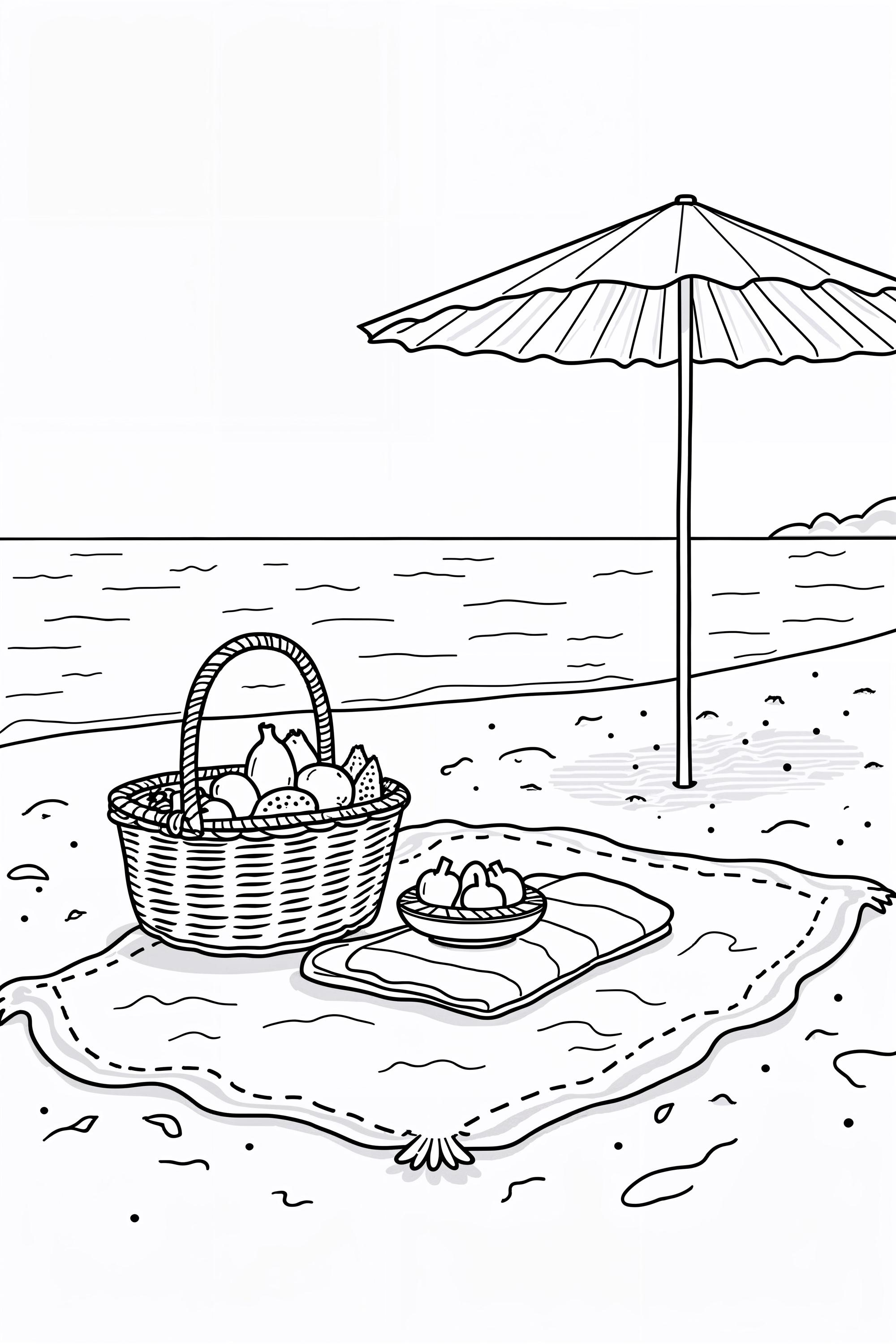 Beach Coloring Pages Bundle - Set of 10, Relaxing Ocean & Coastal ...