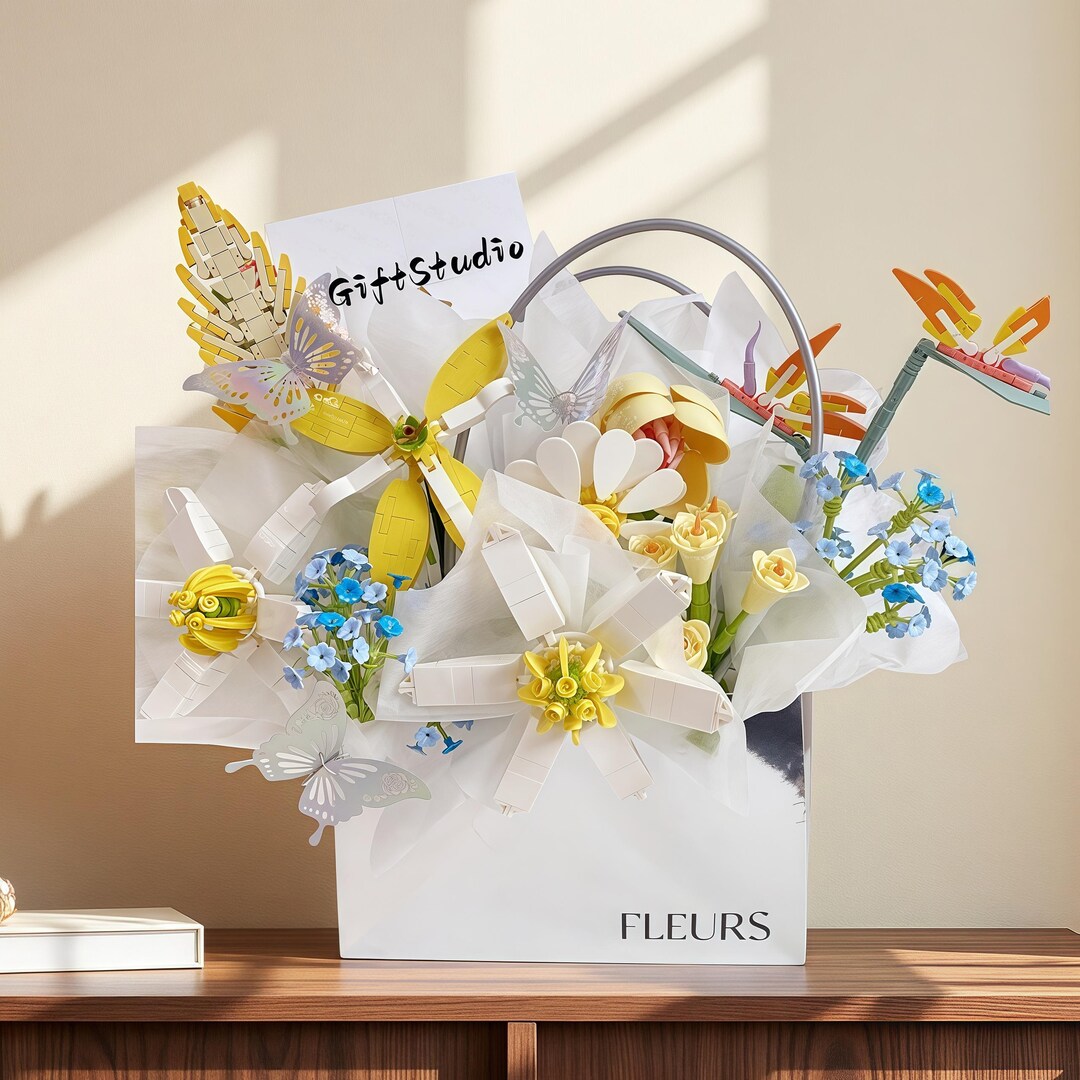 Building Blocks Bouquet: DIY Floral Home Decor Keepsake - Etsy