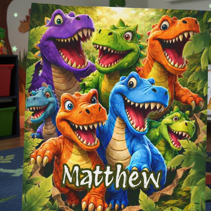 Dinosaur Blanket 3d - Etsy