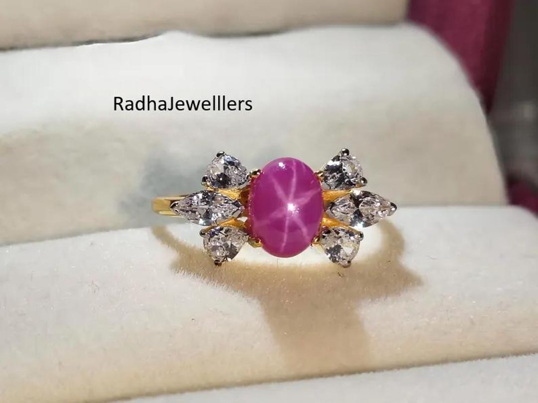 Pink Star Sapphire Ring, 925 Sterling Silver, Minimalist Ring, Lindy ...