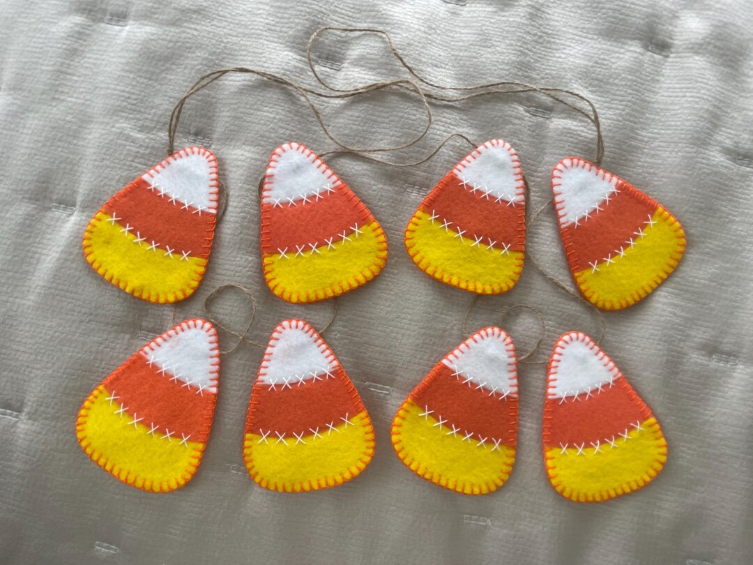 Felt Candy Corn: Adjustable Halloween Decor - Etsy