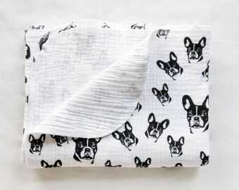 French Bulldog Blanket - Etsy