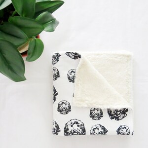 Cockapoo Dog Print Baby Lovey Made From Organic Cotton, Baby Security ...